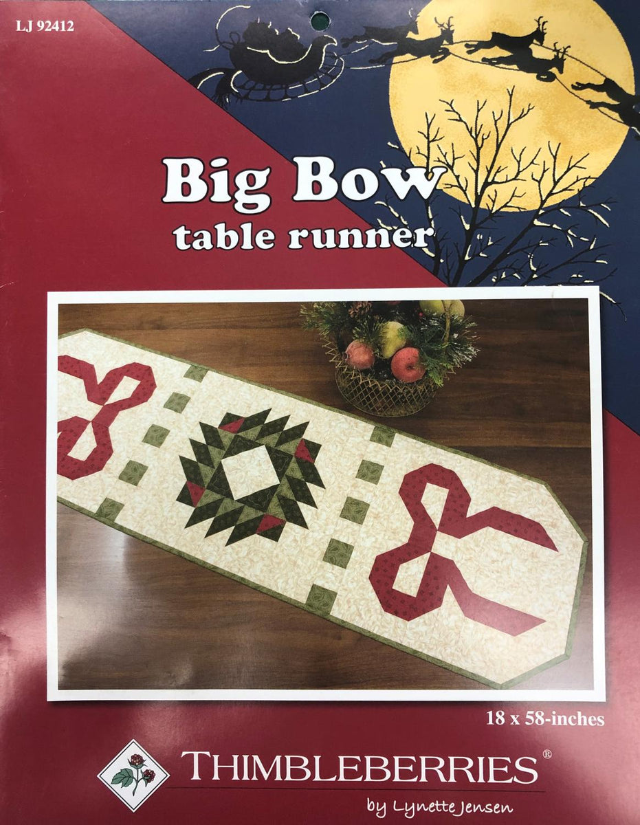 Big Bow Table Runner – Windy Moon Quilts